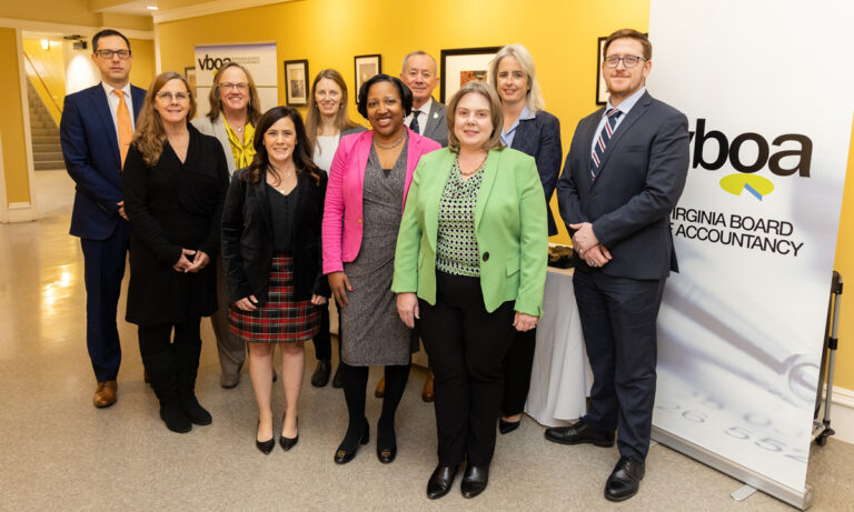 McIntire Hosts Virginia Board of Accountancy Board Meeting